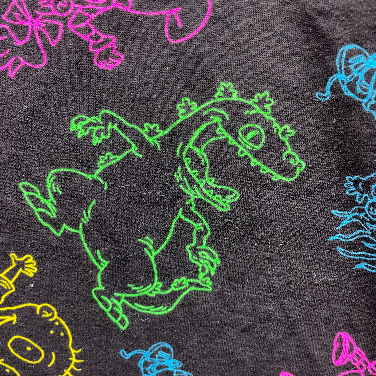 Nickelodeon Rugrats All Over Neon Print Mens M Graphi… - Gem