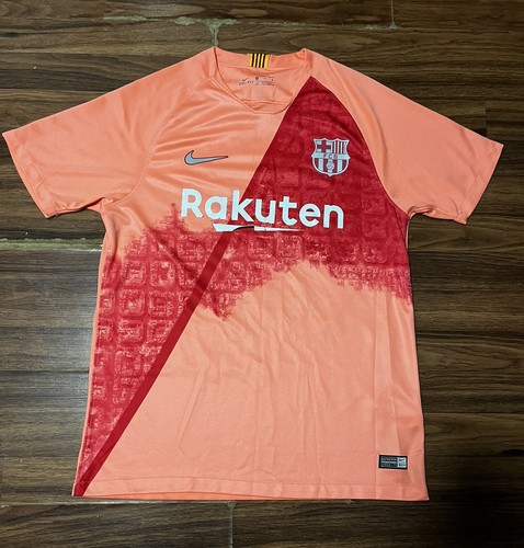 Barcelona FCB Medium Futbol Jersey Nike Authentic Pink 2018 Rakuten Dri ...