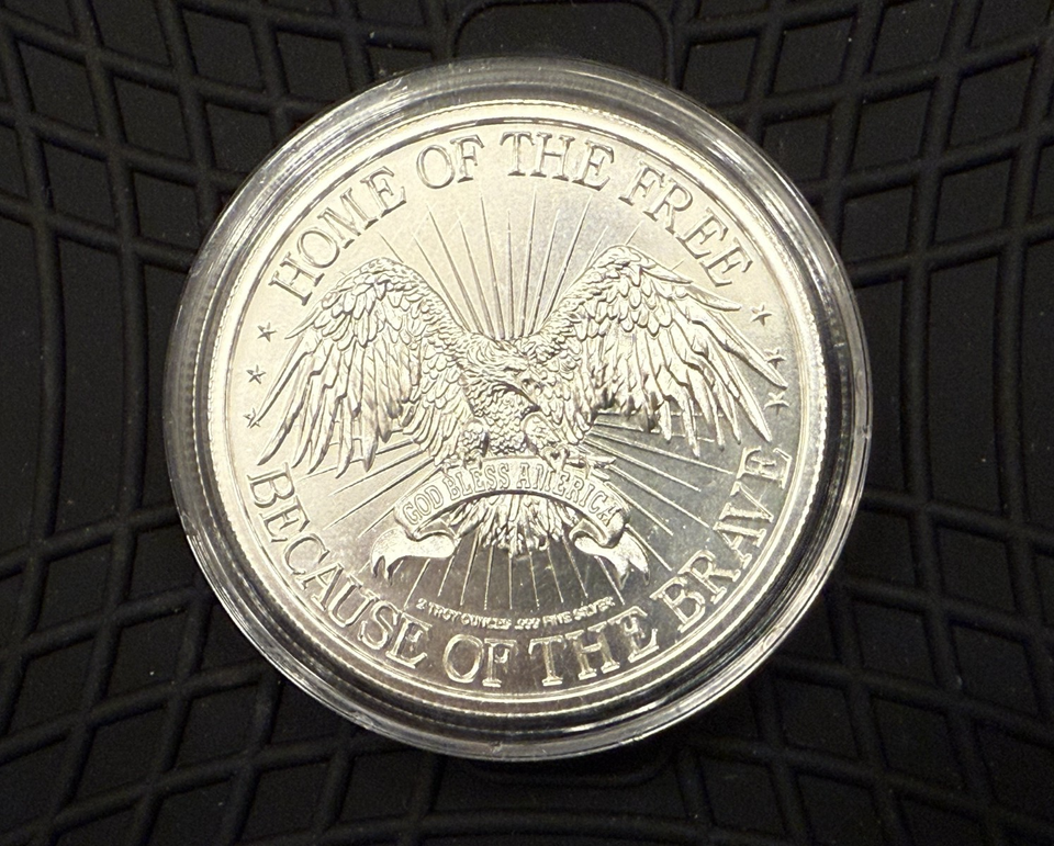 2 oz Silver Round .999 USA - Battlefield Cross Commemorative - Fallen ...