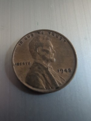1945 wheat penny no mint mark Philadelphia 1C Lincoln Coin Copper | eBay