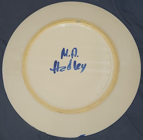 M A Hadley Dinner Plate 11" Clipper Ship/Boat | eBay