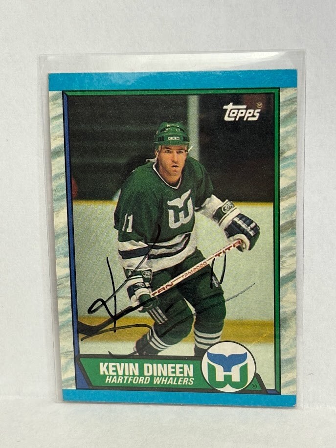 Kevin Dineen 1989-90 Topps Hockey Autograph Card # 20 | eBay