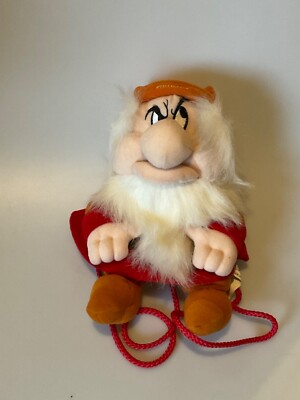 9-10” Grumpy Dwarve Soft coin backpack From Snow White | eBay UK
