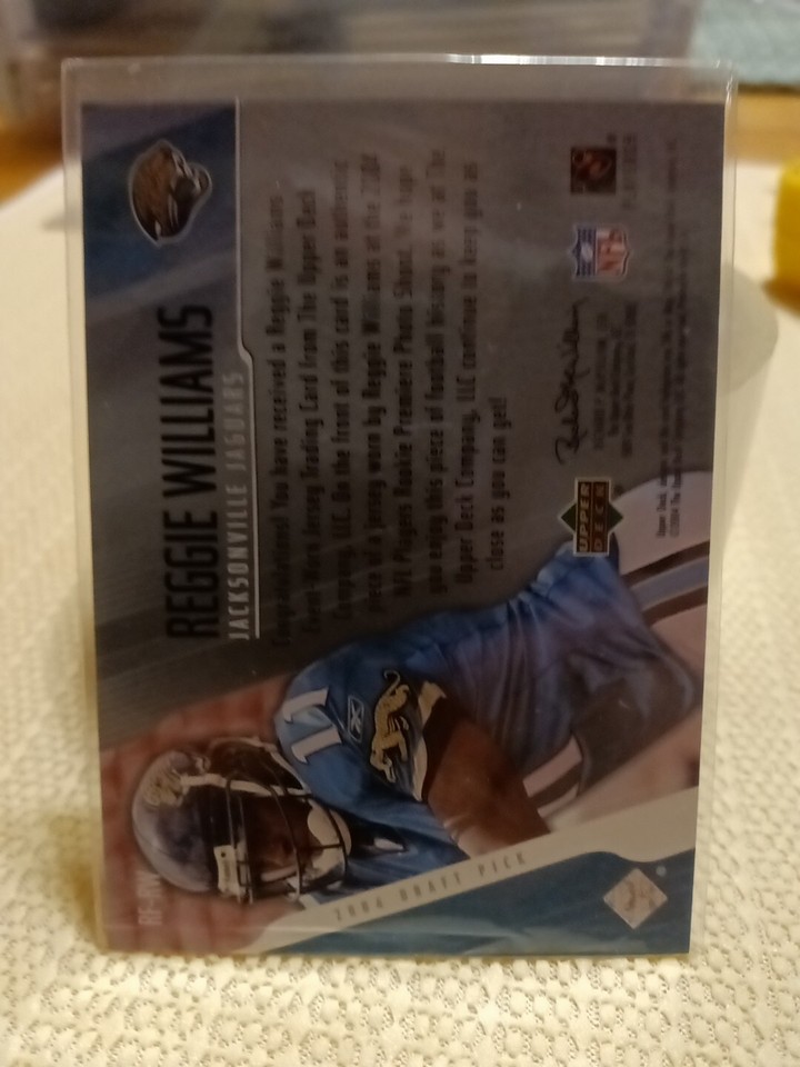 2004 Reggie Williams Upper Deck Rookie Futures Jersey RC #RF-RW ...