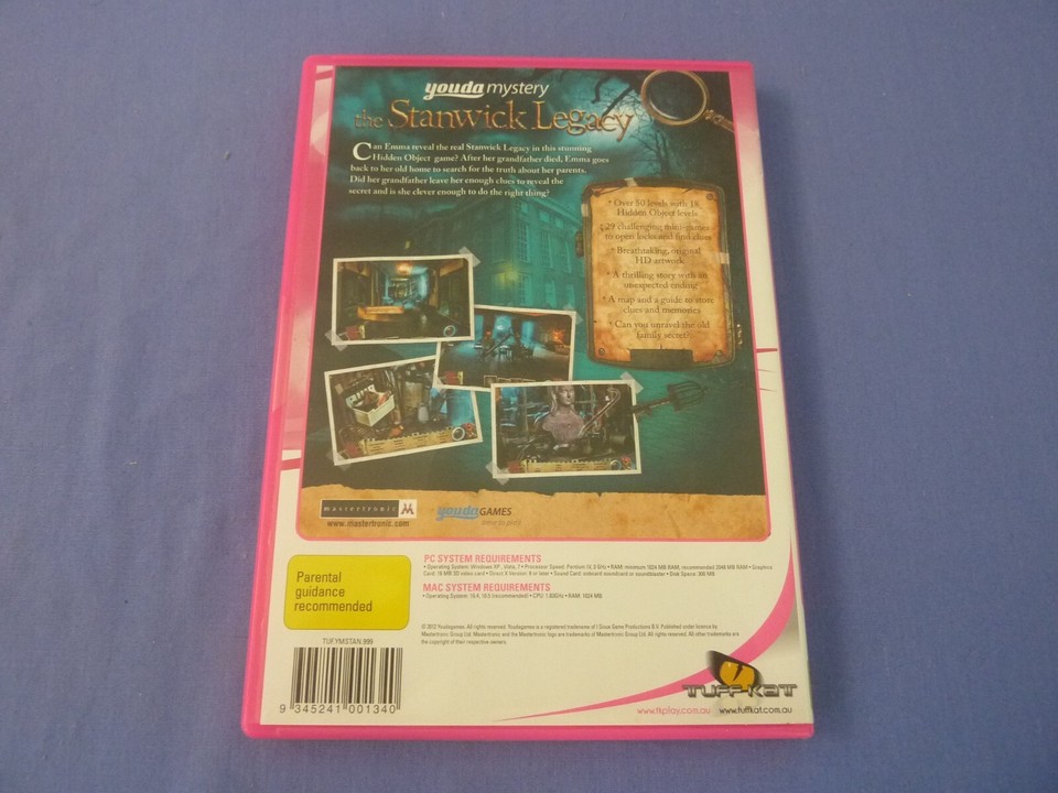 The Stanwick Legacy youda mystery PC CD-Rom Brand New & Sealed | eBay