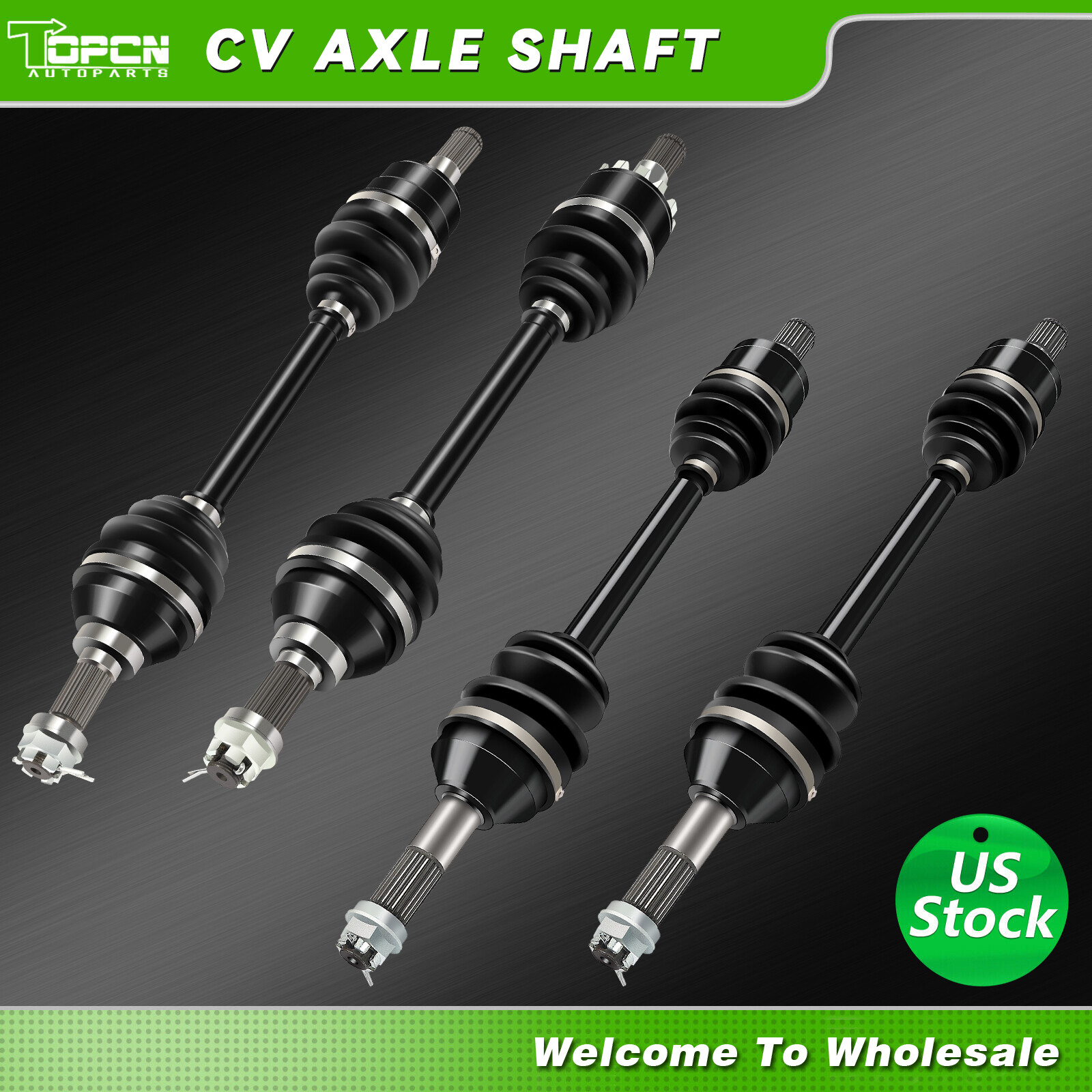 Front Rear Passenger Driver Side For 2006-2013 Kawasaki Brute Force 650 ...