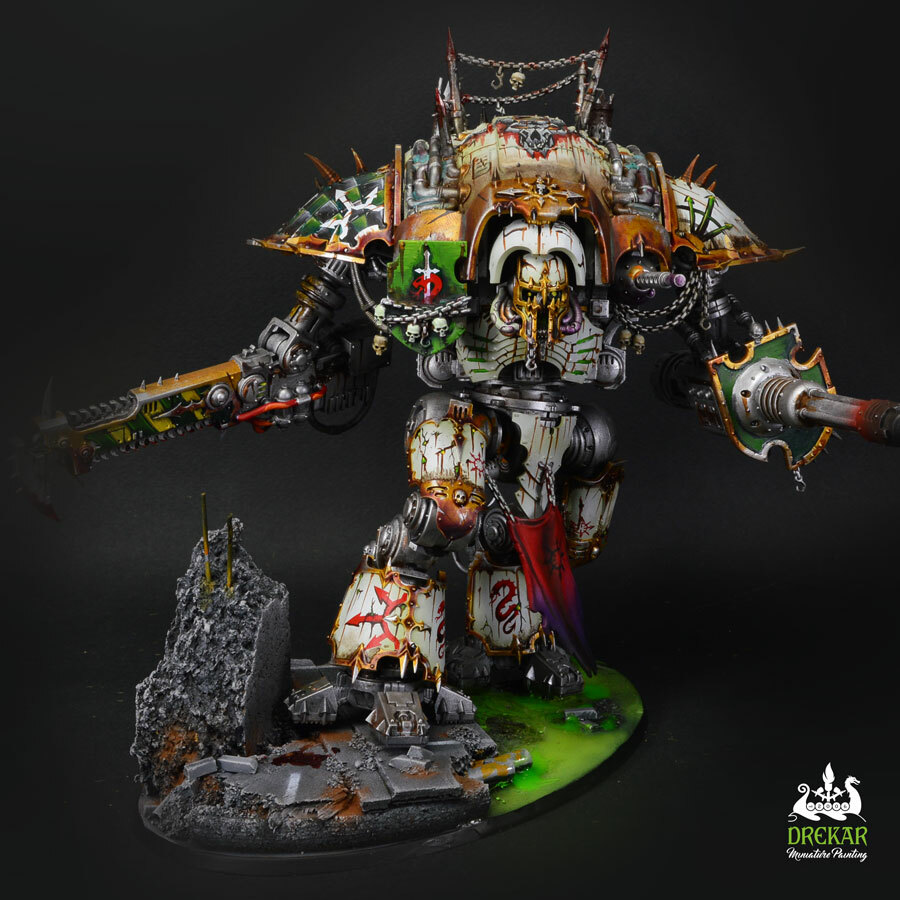 Knight Rampager - Desecrator 40K ** COMMISSION ** painting | eBay