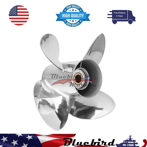 13 x 21 Stainless Boat Propeller For Yamaha Engines 50-130HP 15tooth Rh ...