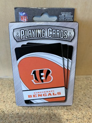 Cincinnati Bengals NFL 52 Card Deck Playing Cards with Jokers - New | eBay
