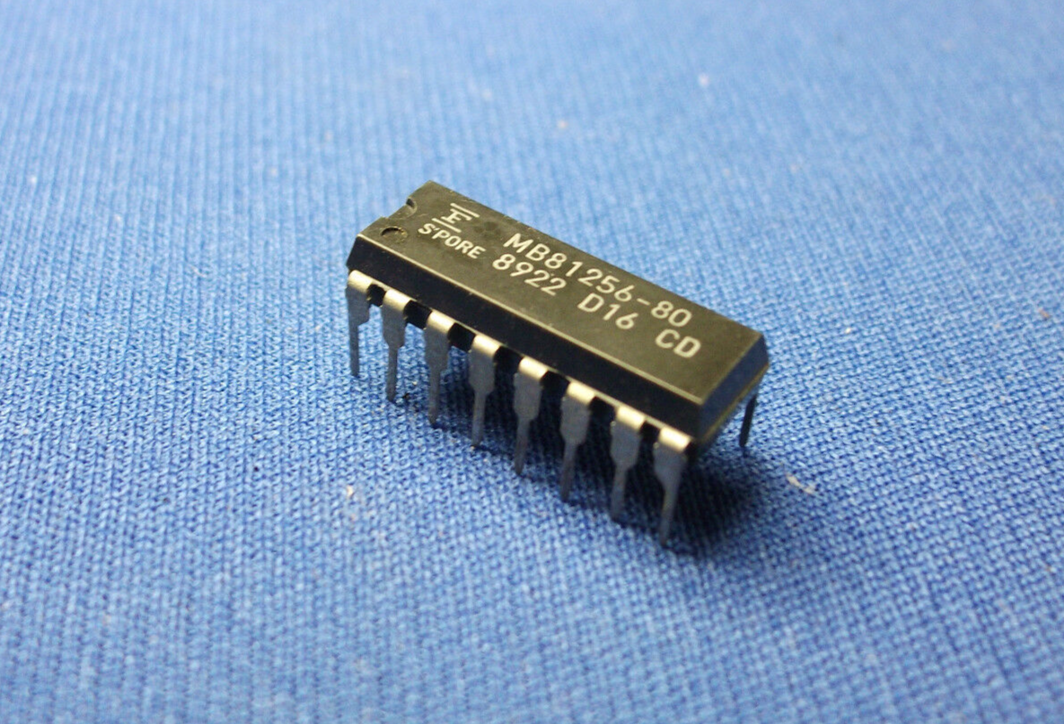 MB81256-80 FUJITSU DRAM VINTAGE 1989 16-PIN DIP MB81256 COLLECTIBLE QTY ...