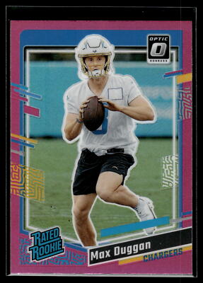 Max Duggan 2023 Donruss Optic Rated Rookie Pink Prizm Card #352 | eBay