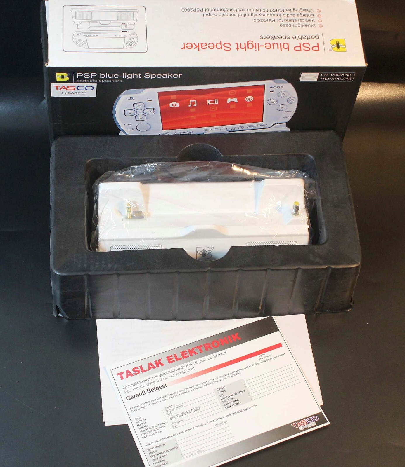 PSP Lighting Mini Speaker System Charging Stand Dock for PSP 2000 | eBay