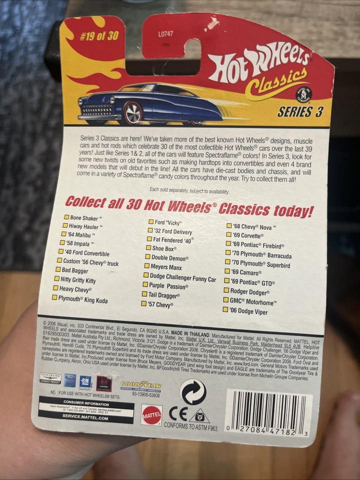 Hot Wheels 2007 Classics Series 3 #19/30 Tail Dragger in Spectraflame ...