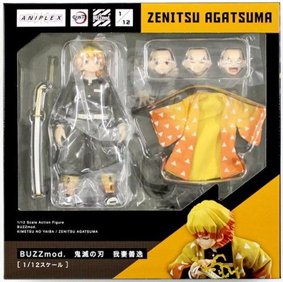 Demon Slayer Zenitsu Agatsuma Figure 1/12 BUZZmod. Aniplex Japan Import ...