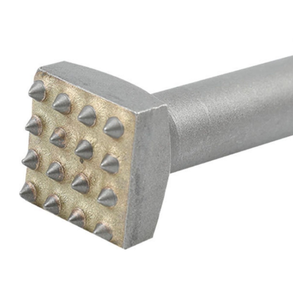 SDS Max 16-Teeth Carbide Tipped Bush Hammer Chisel Bit For Concrete ...