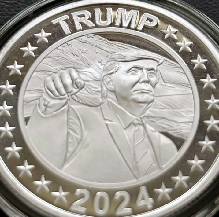 1 Oz Silver TRUMP "TRUMP FIGHT 2024" Coin Who Shot Trump | eBay