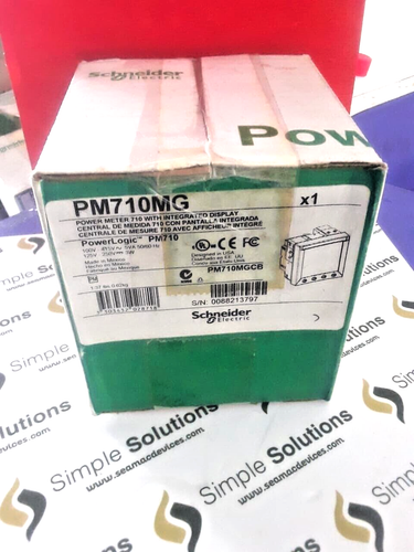 1PC PM710MG SCHNEIDER Power Meter PM710 - basic readings, THD + min/max ...