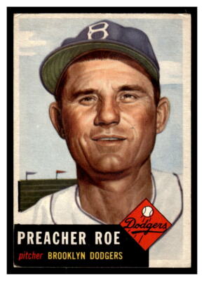 1953 Topps Baseball #254 Preacher Roe 53TBB-03 | eBay