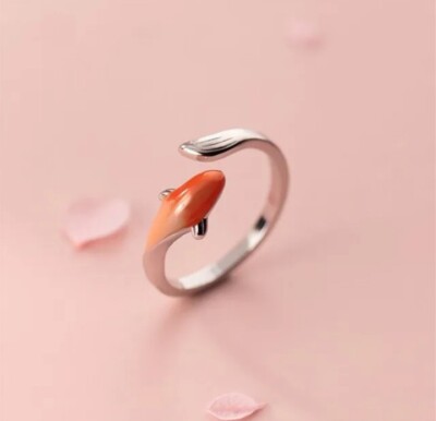 Lucky Koi Fish Ring, Goldfish Ring, Fish Ring, Adjustable Boho Hippie ...