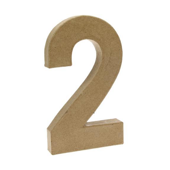 Creativ 20 Cm 1-piece Papier Mache Number 2 for sale online | eBay UK
