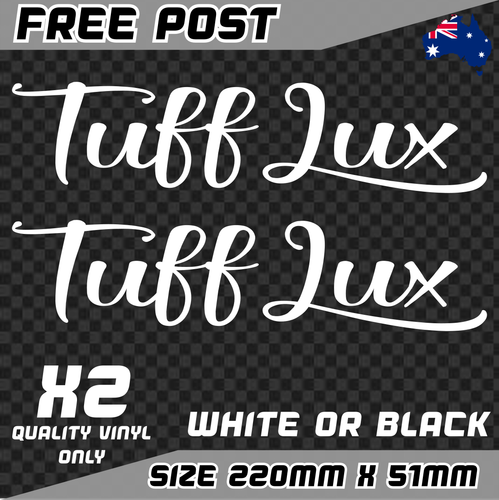 Tuff Lux X2 Sticker Decal Vinyl Car 4x4 Window For Toyota Hilux SR5 Ute ...