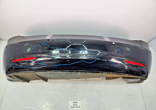2016-2020 OEM Tesla Model S Rear Bumper Cover W/ Splash Shield Black ...