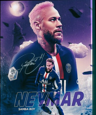 NEYMAR Autographed Original 8x10 Photo LOA TTM | eBay