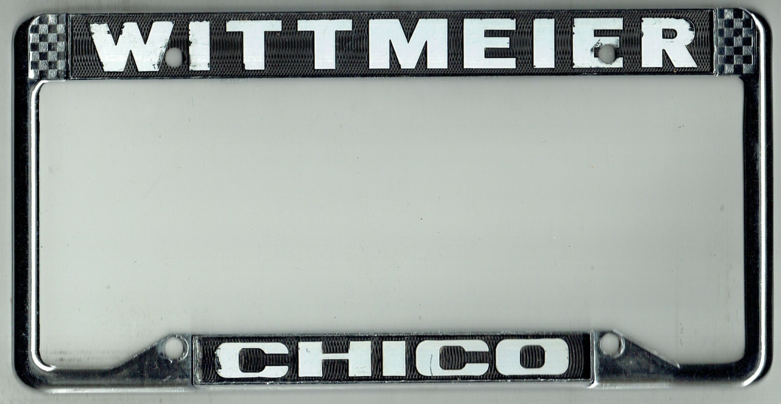 RARE Chico California Wittmeier Chevrolet Vintage GM Dealer License ...