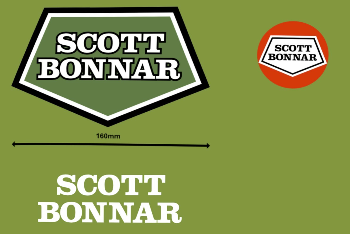 Scott Bonnar 45 Decal Set Catcher, Chain cover, Handlebar Decals | eBay ...