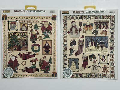 2 Debbie Mumm Christmas Stickers Sheets Magic Of Santa Snowman’s ...