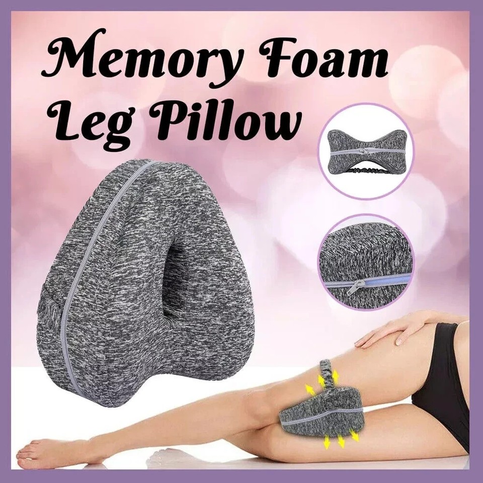 Orthopedic Pillow Leg Memory Foam Knee, Back Pain Relief Sleeping Side ...
