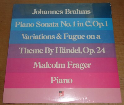 Malcolm Frager BRAHMS Sonata 1 Handel Variations & Fugue - BASF KBB ...