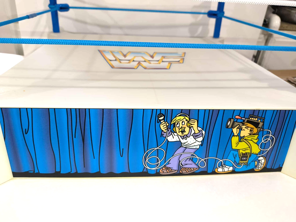 PRE-OWNED REBUILT LJN WWF "SLING 'EM FLING 'EM" WRESTLING RING ~ FREE ...