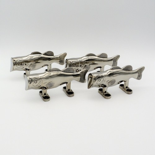 Bass Fish Shaped Boat Dock Cleat Nautical Marine 316 Stainless Steel ...