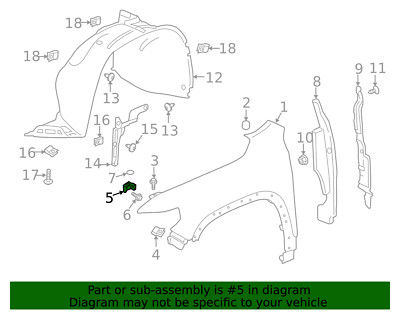 GMC OEM 2020 Acadia Front Right Fender Bracket 84542290 New in package ...
