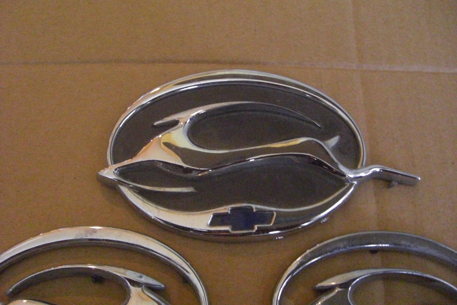Chevy Impala Chrome Emblems x3 Pair 00-09 Logo GM OEM Badges Rear ...