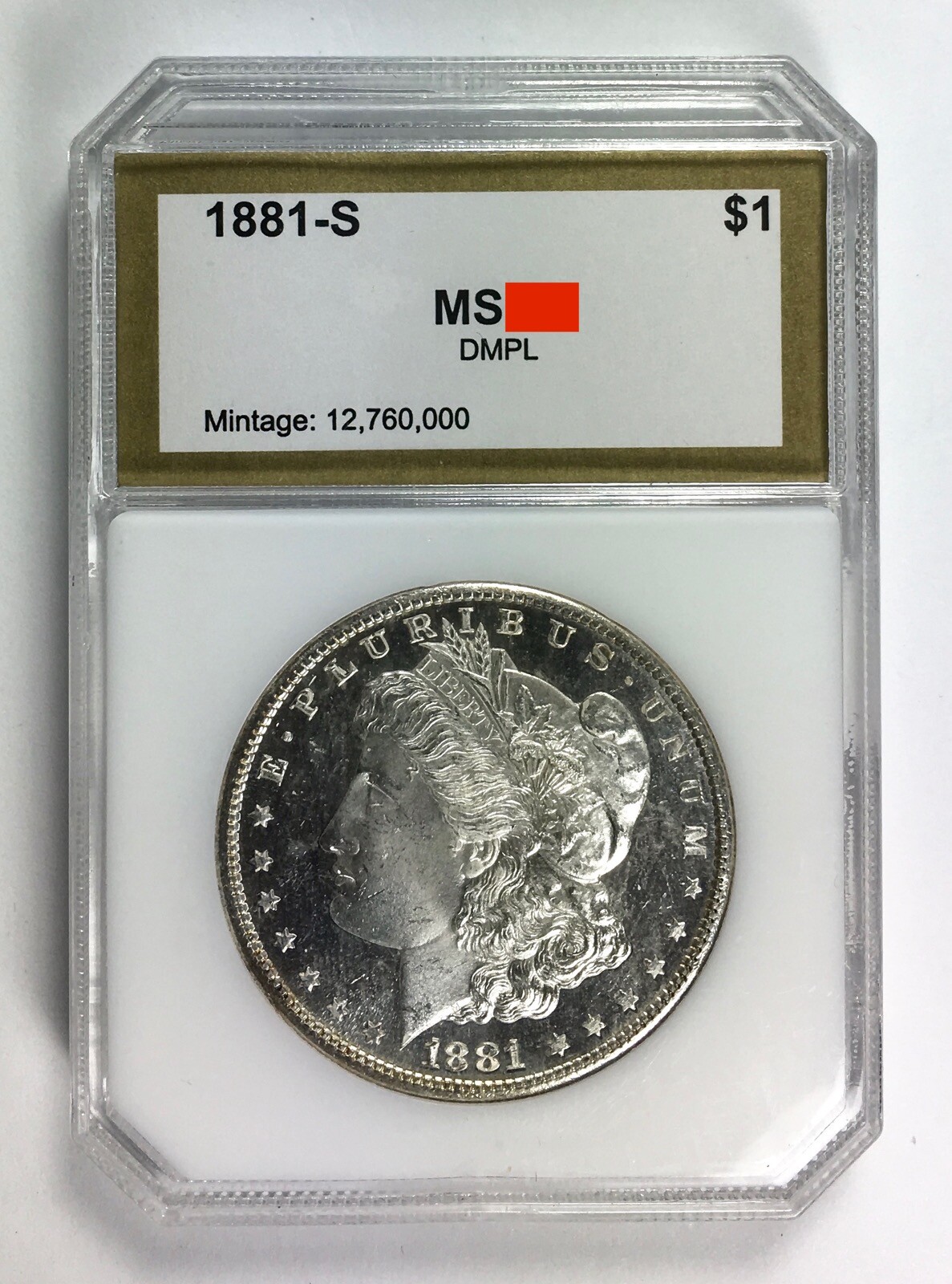 1881-S Morgan Silver Dollar – Mint State Dimple DMPL Coin | eBay