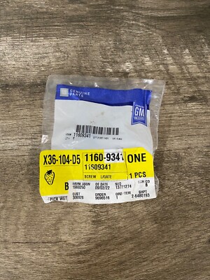 Genuine GM Multi-Purpose Bolt 11609341 | eBay