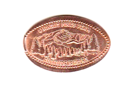 Elongated Penny "Summit Pikes Peak Altitude 14,110 ft" Cascade Co ...