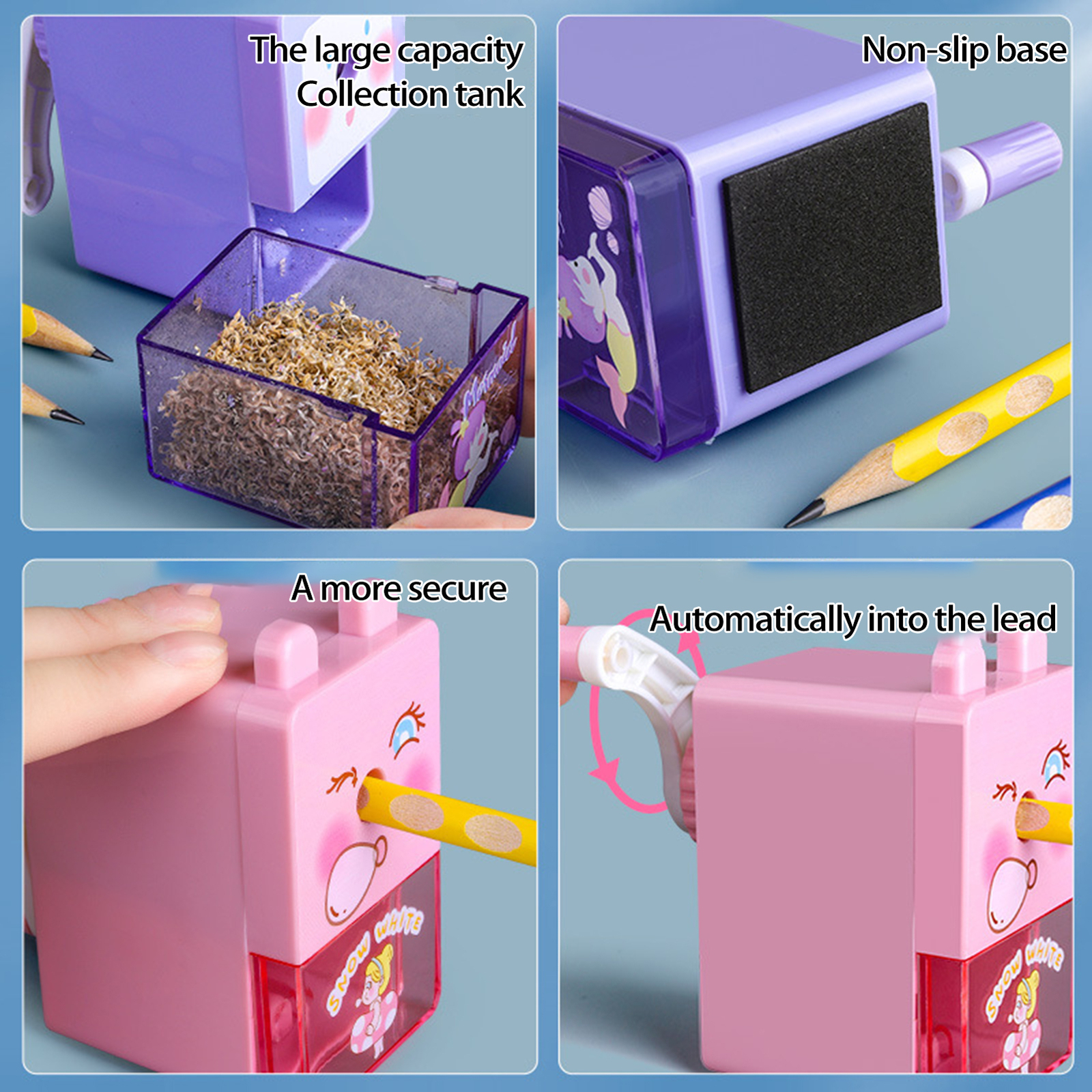 Pencil Cutter Comfortable Grip Quick Sharpening Cute Rabbit Astronaut ...