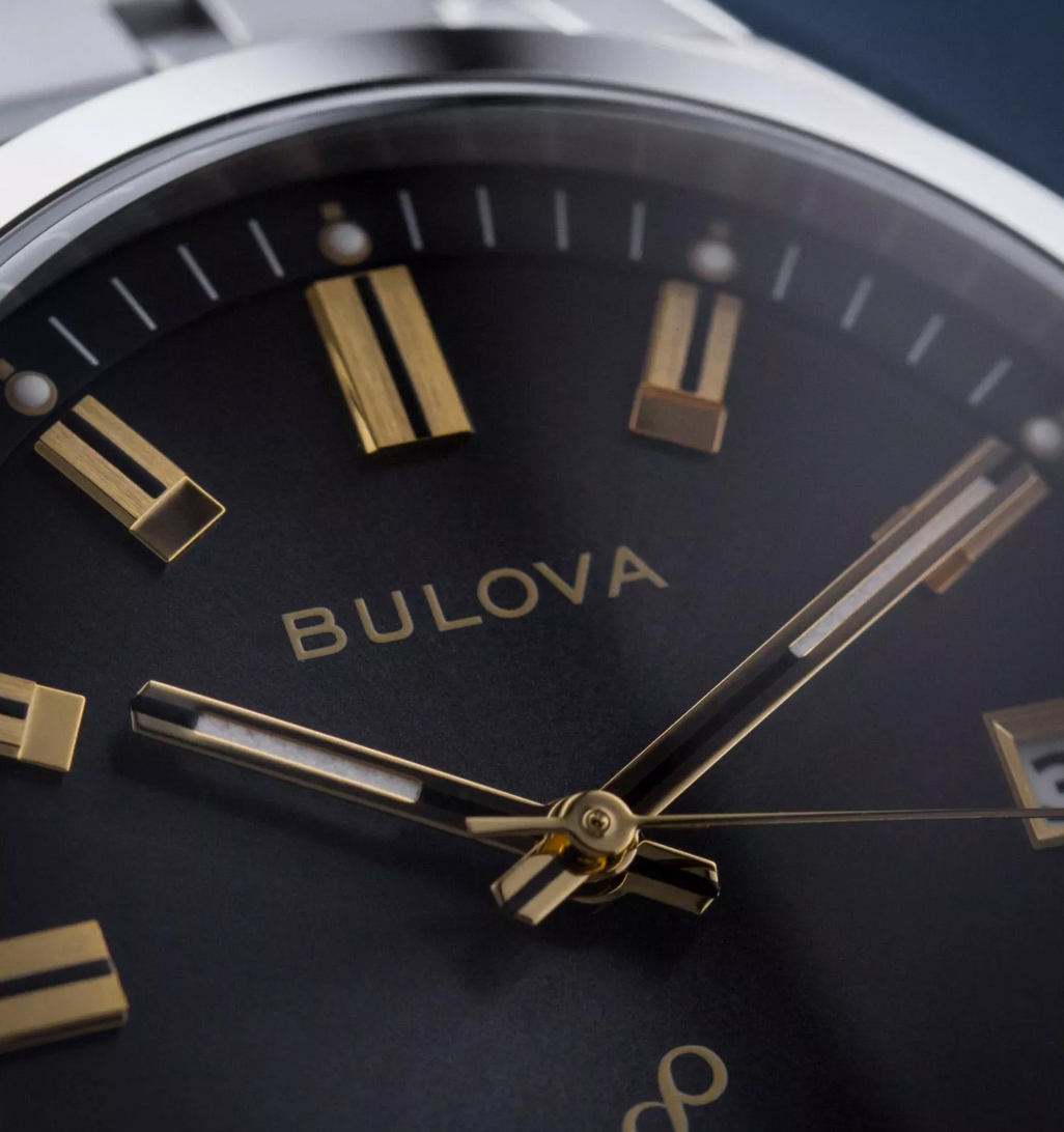 Bulova Jet Star Precisionist Sapphire Crystal Gray Dial 262kHz 96B415 ...