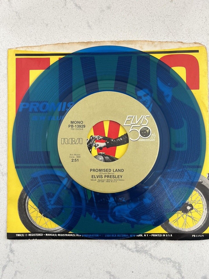 Elvis Presley “Blue Suede Shoes” BLUE Vinyl 45 RCA Records NM Condition ...