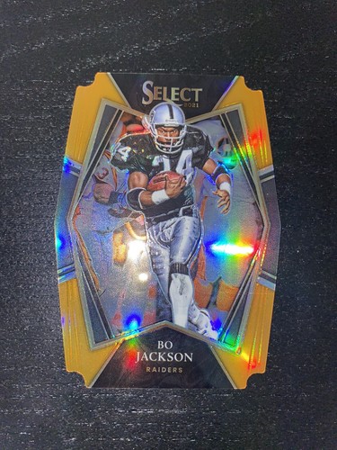 2021 NFL Select BO JACKSON Premier Level Orange Die Cut #’d /249 SSP | eBay