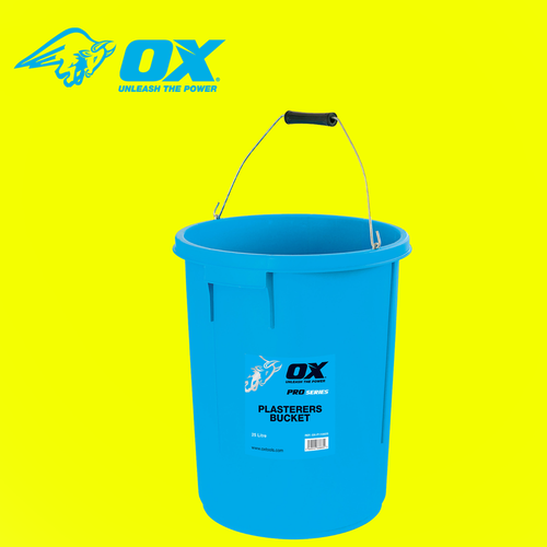 OX P110825 Pro Plasterers Bucket 25L 5 Gallon Plaster Mortar Deep ...
