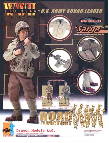 2002 DRAGON MODELS ROAD TO VICTORY SARGE WWII Action Figures Toy PRINT ...