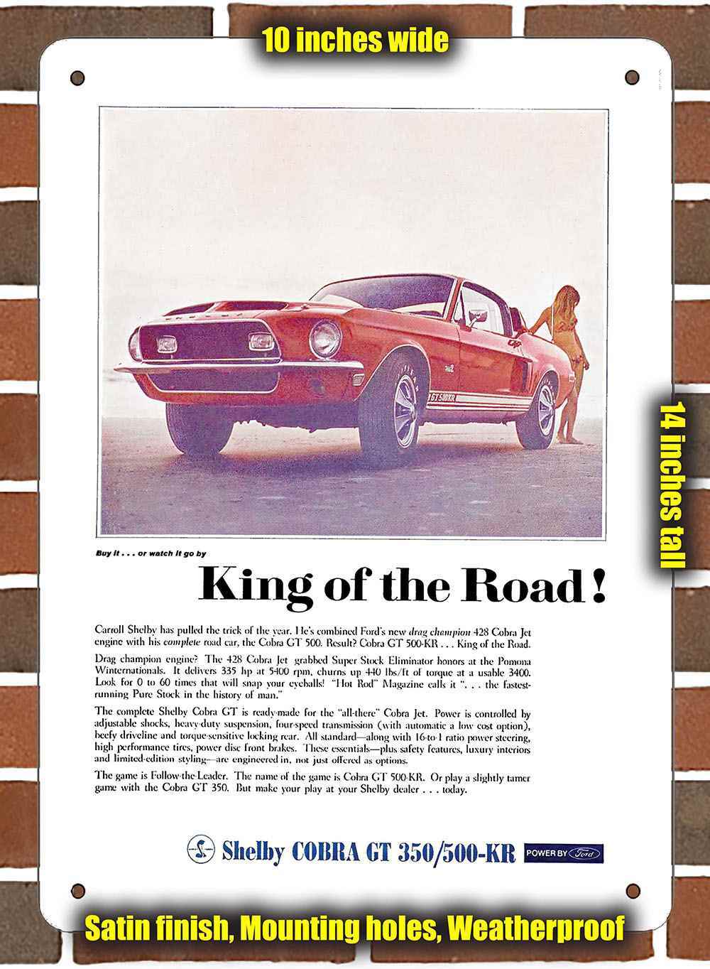 Metal Sign - 1968 Shelby Cobra GT2- 10x14 inches | eBay