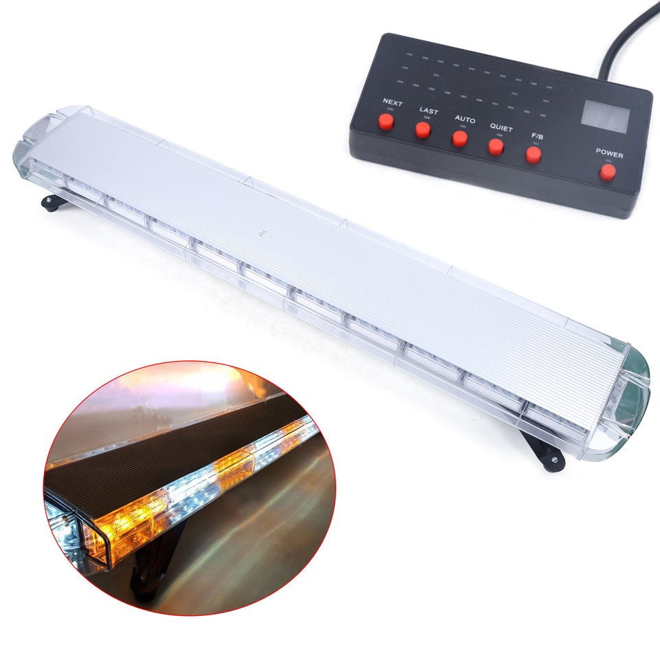 52 Inch 96-LED Light Emergency Beacon Warn Light Bar Tow Truck Response ...