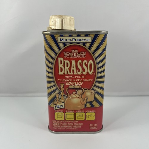 Brasso Metal polish *Original formula* 8oz Metal can 3/4 Full | eBay