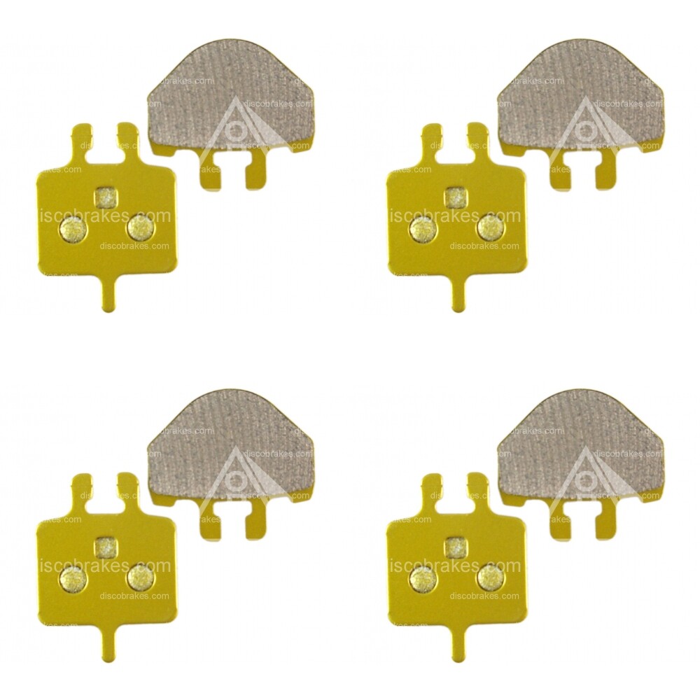 4 Pairs (8 Pads) Grimeca System 7 Sintered Disc Brake Pads, Bicycle ...