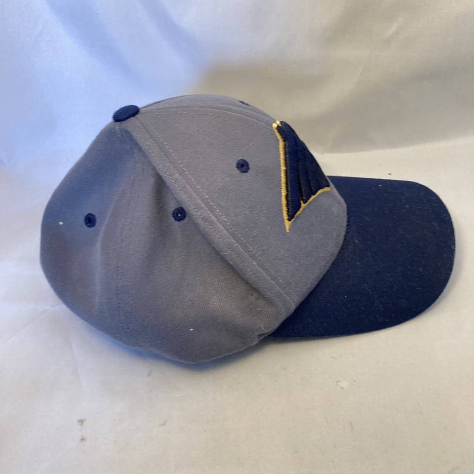 Zephyr Blue Baseball Hat Cap Wolf Logo Grey Blue SnapBack Cat | eBay